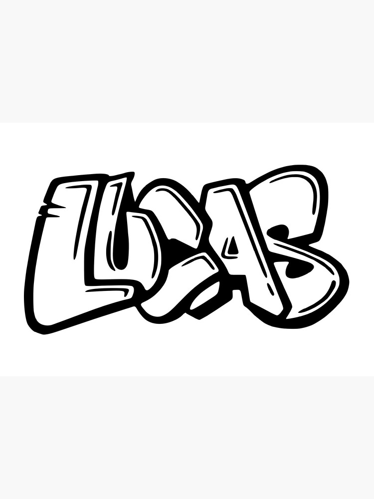 "Lucas - Graffiti Name Design" Art Board Print for Sale by ...