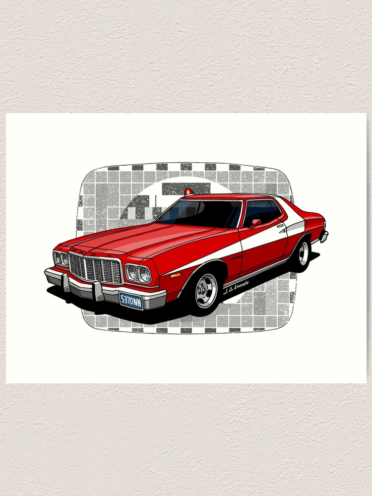 "The iconic car "Tomato" from the crime TV series" Art Print for Sale ...