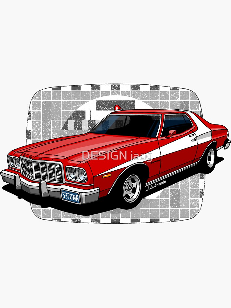 "The iconic car "Tomato" from the crime TV series" Sticker for Sale by ...