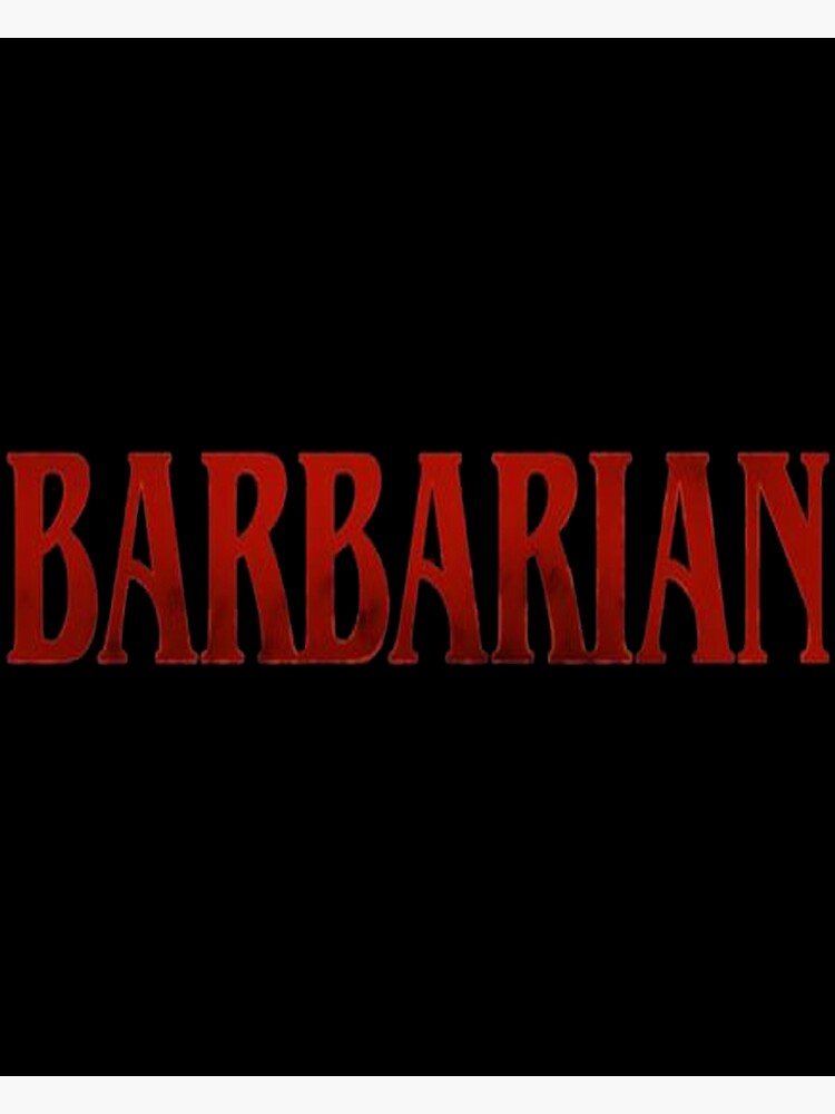 "Barbarian Logo 2022" Poster for Sale by dbleh | Redbubble