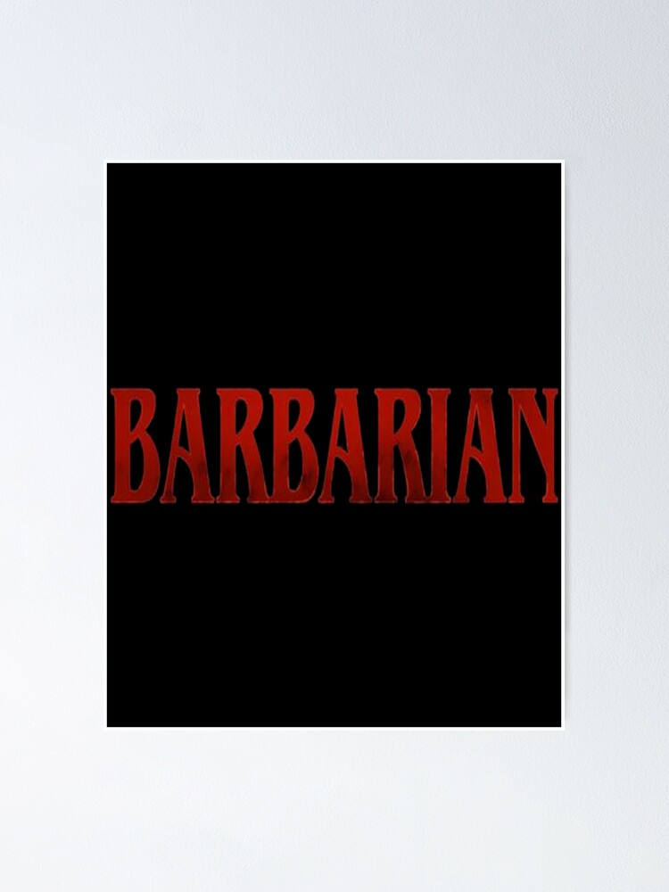 "Barbarian Logo 2022" Poster for Sale by dbleh | Redbubble