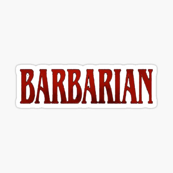 "Barbarian Logo 2022" Sticker for Sale by dbleh | Redbubble