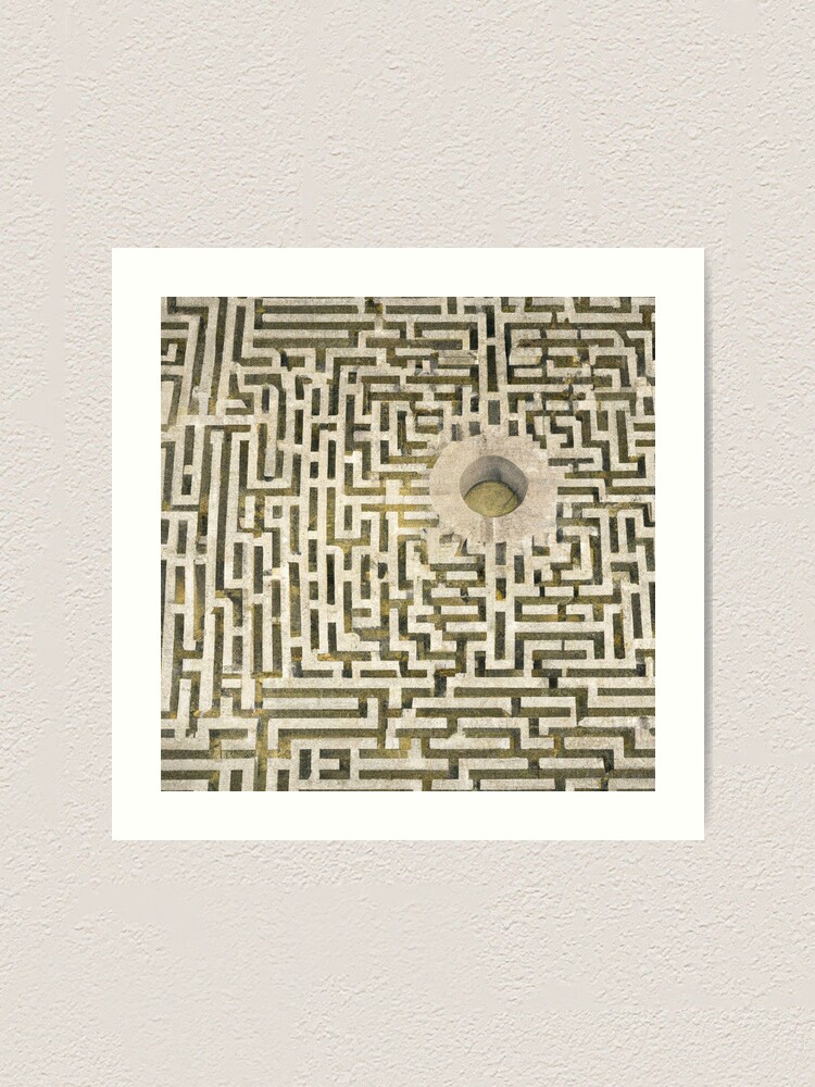 "Stone labyrinth of Minos according to the legend of the Minotaur" Art ...