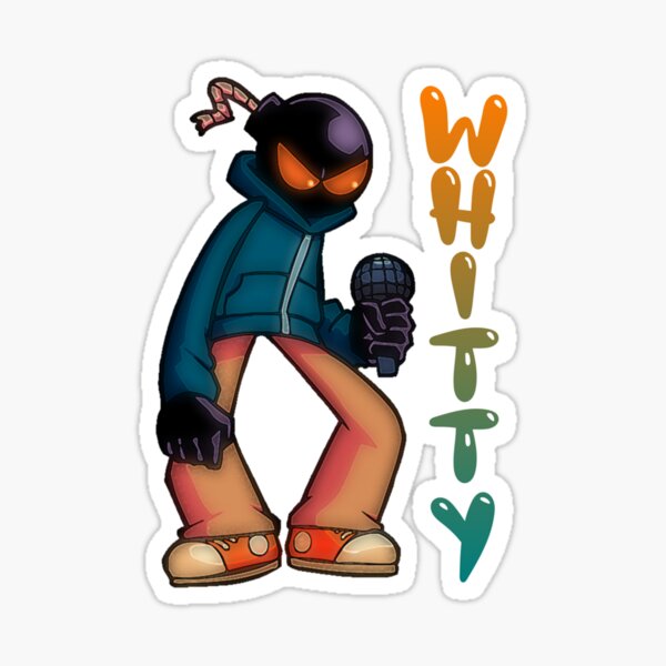"Whitty Friday Night Funkin " Sticker for Sale by AugustusBenedic ...
