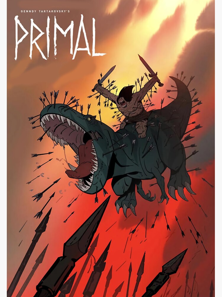 "Primal Animated Tv Series" Sticker for Sale by tarocrush | Redbubble
