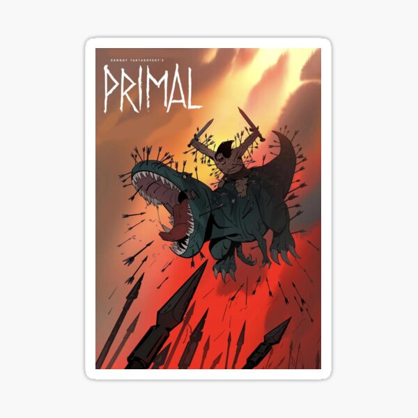 "Primal Animated Tv Series" Sticker for Sale by tarocrush | Redbubble