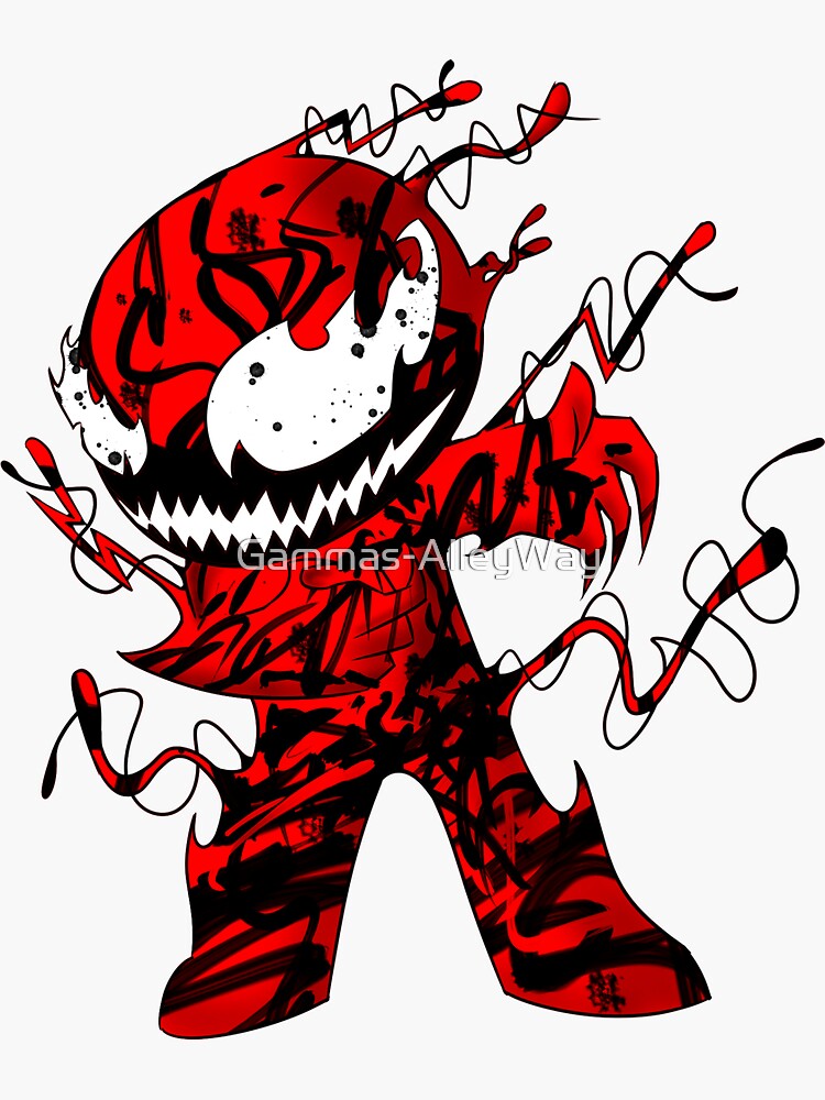 "Carnage" Sticker for Sale by Gammas-AlleyWay | Redbubble