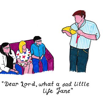 "'What a Sad Little Life Jane'" Sticker for Sale by Kathfantastic ...