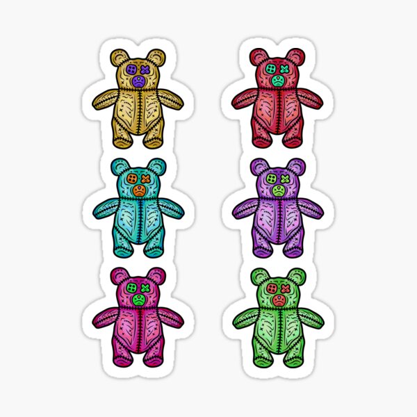 "Yeah Buddy Bear-Angry bear rainbow" Sticker for Sale by BiGiK | Redbubble