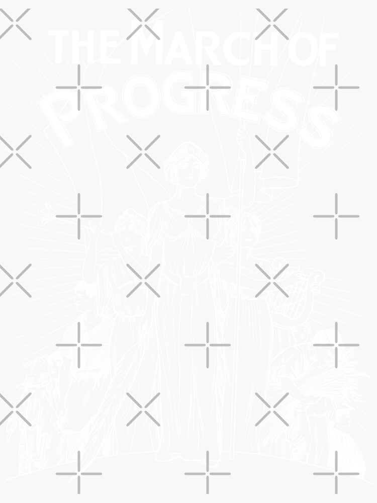 "The March of Progress Is Led By Women Vintage Suffragette Art in White ...