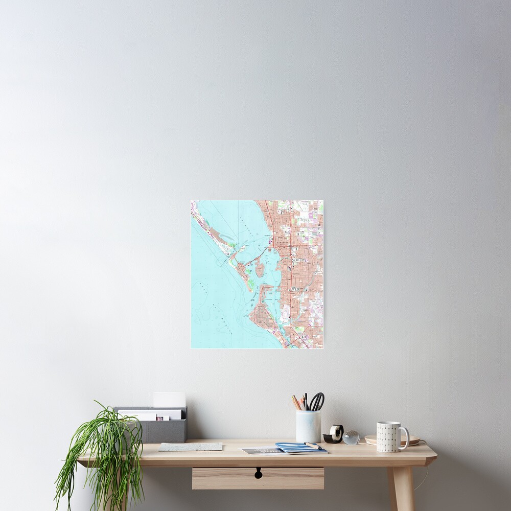 "Vintage Map of Sarasota Florida (1973)" Poster for Sale by ...