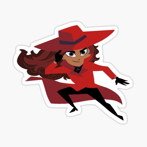 "Carmen Sandiego" Sticker for Sale by Blanrone | Redbubble