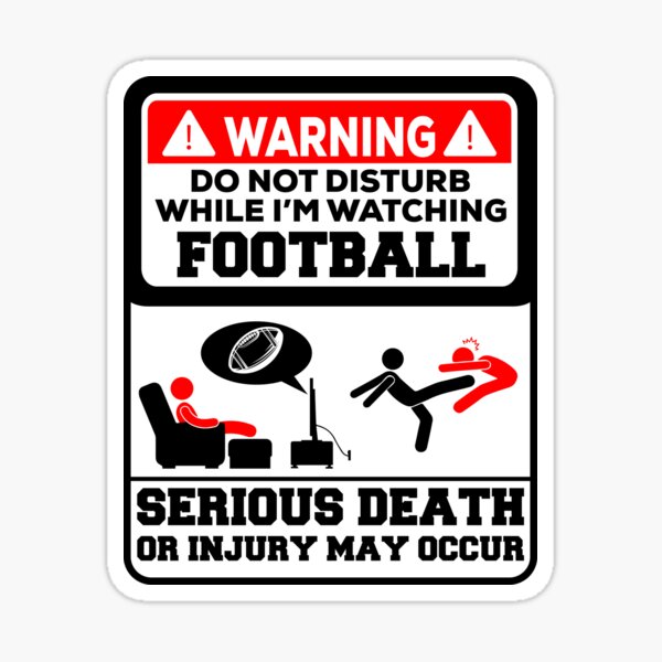 "Watching Football" Sticker for Sale by ElseWorldDesign | Redbubble