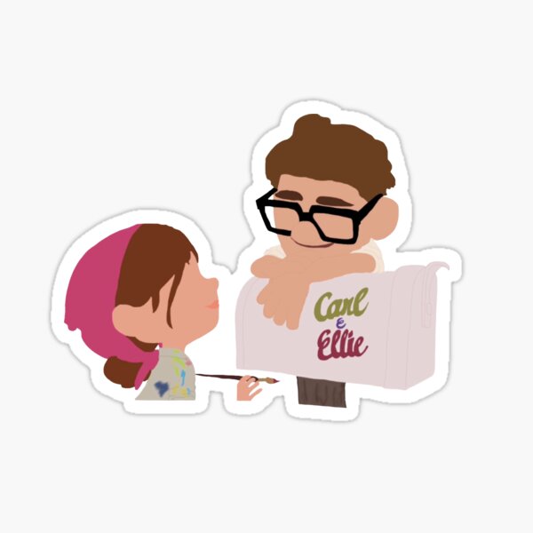 "Carl & Ellie postbox " Sticker for Sale by bobbihstanson | Redbubble