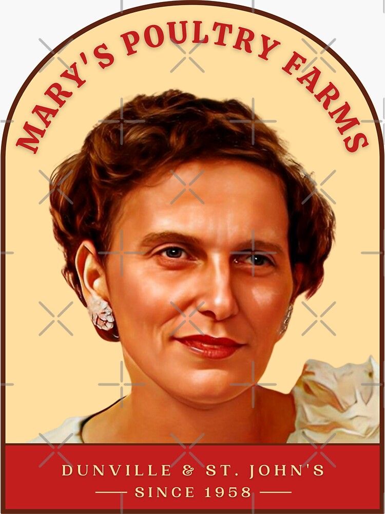 "Mary's Poultry Farm" Sticker for Sale by RhodesLessTaken | Redbubble