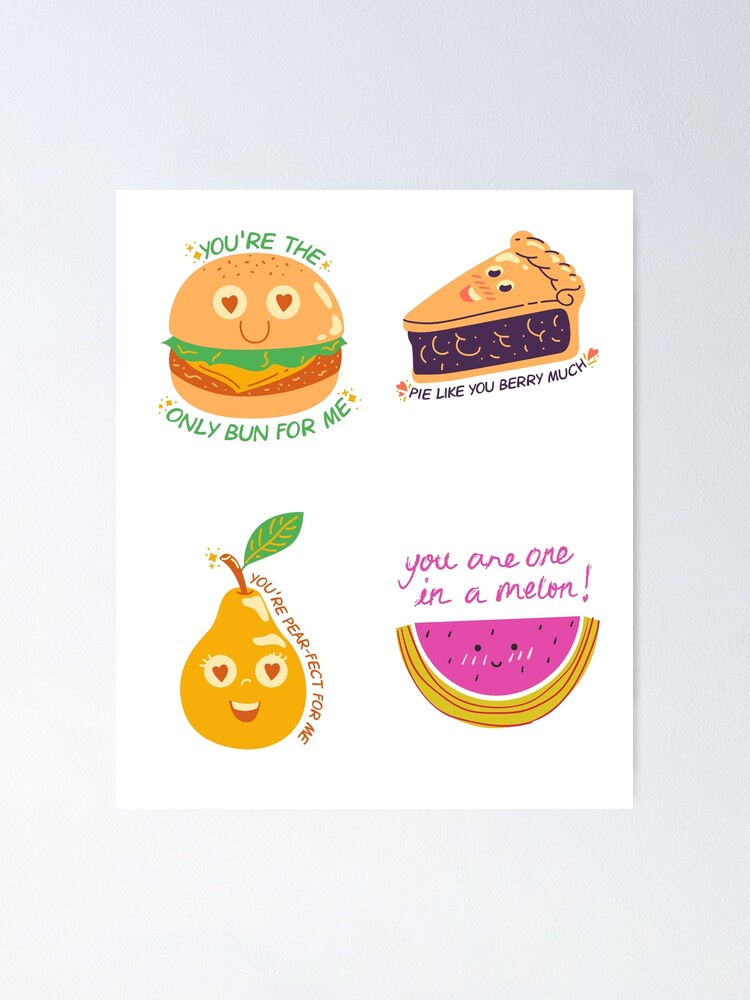 "Funny food " Poster for Sale by MohamedABA | Redbubble