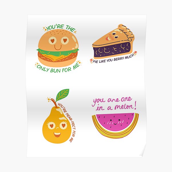 "Funny food " Poster for Sale by MohamedABA | Redbubble