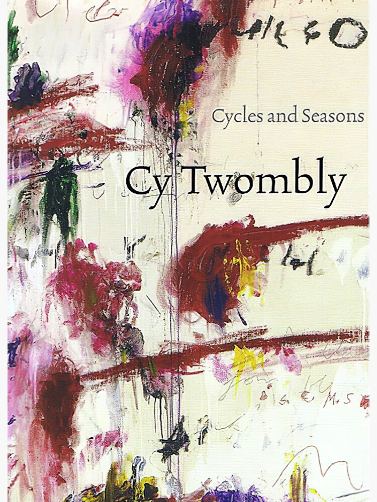 "Twombly Cycles And Seasons" Sticker for Sale by Grace-Peter | Redbubble