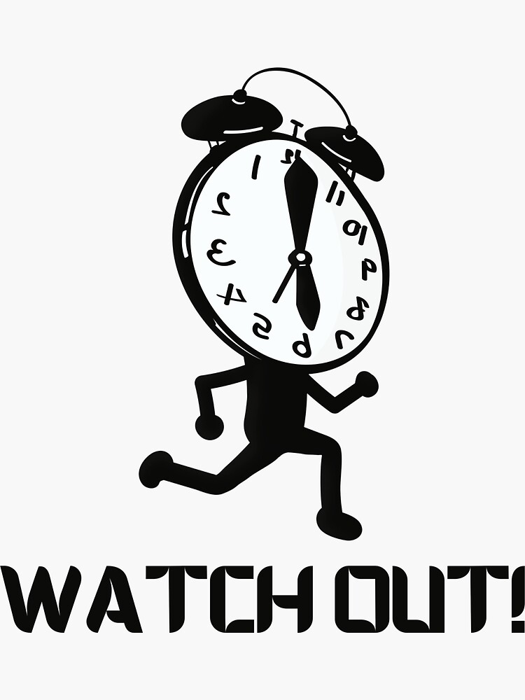 "watch out!" Sticker for Sale by birdflydesign | Redbubble