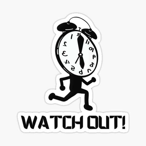 "watch out!" Sticker for Sale by birdflydesign | Redbubble