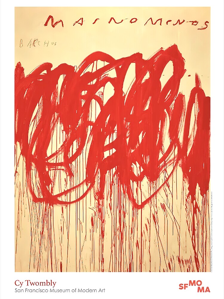 "Twombly SFMoma" Sticker for Sale by Grace-Peter | Redbubble