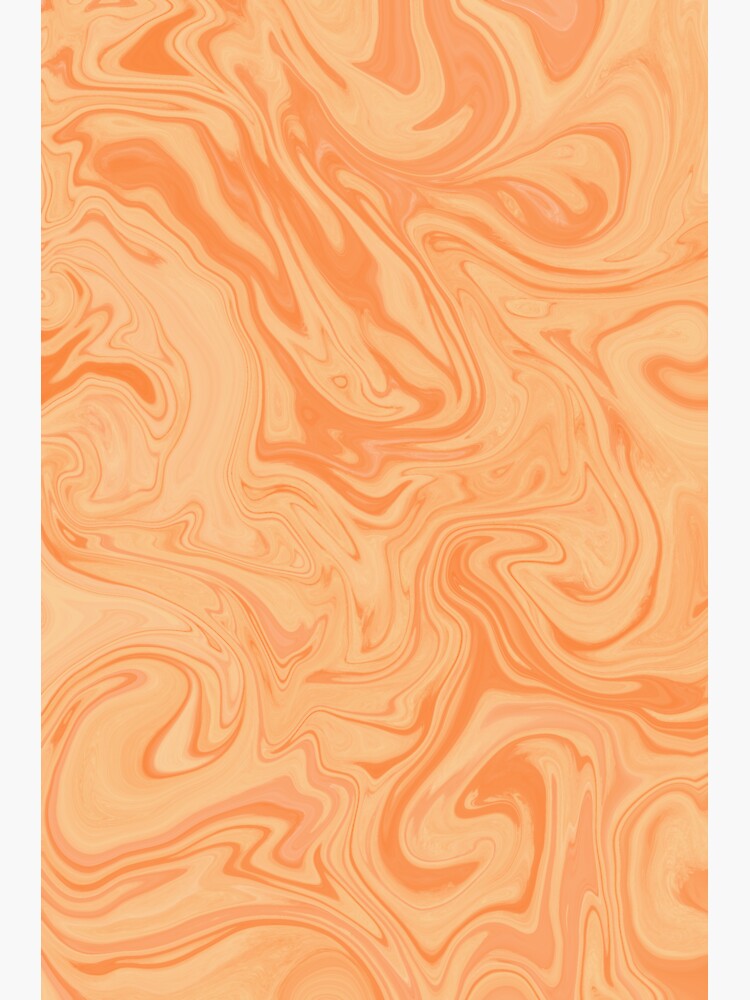 "TRIPPY AESTHETIC SWIRL - ORANGE CREAMSICLE ?" Sticker for Sale by ...