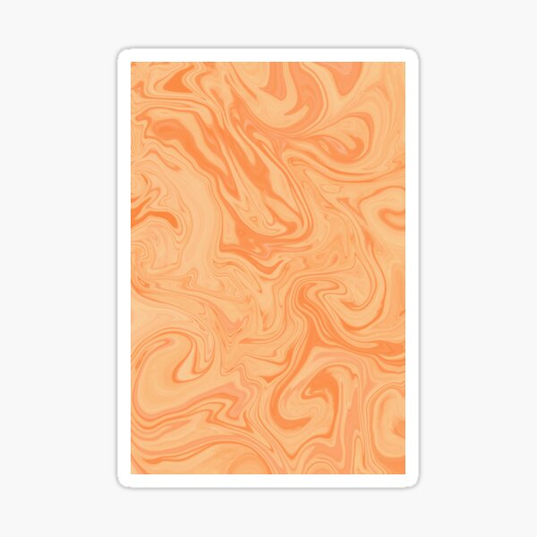 "TRIPPY AESTHETIC SWIRL - ORANGE CREAMSICLE ?" Sticker for Sale by ...