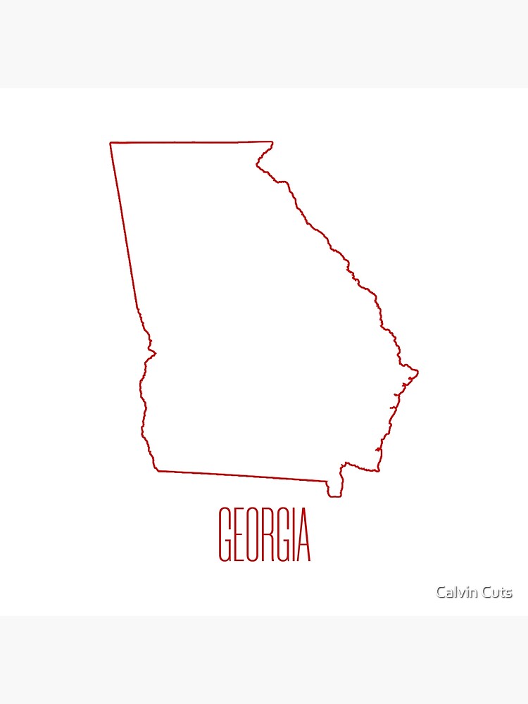 "Georgia State Outline" Poster for Sale by tysonstreet | Redbubble