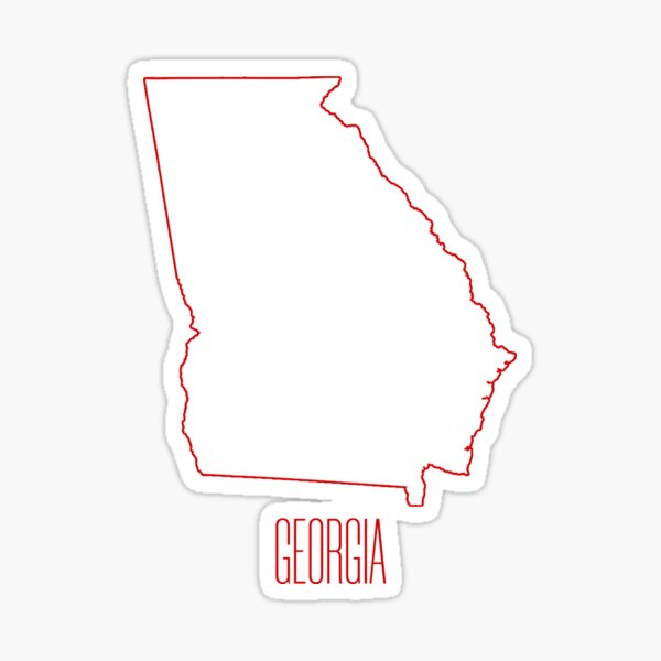 "Georgia State Outline" Sticker for Sale by tysonstreet | Redbubble