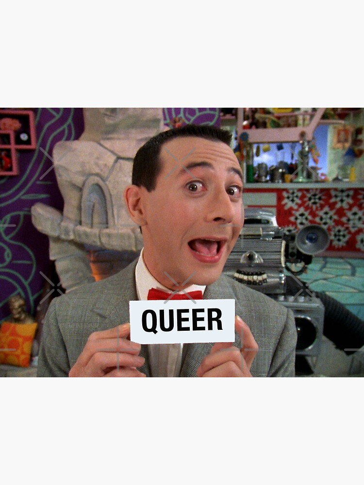 "Pee Wee Herman Word of the Day Queer" Sticker for Sale by ...