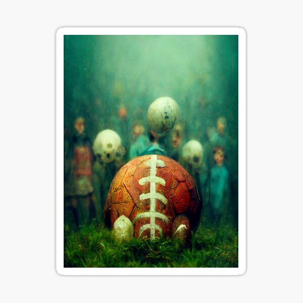 "Football fantasy" Sticker for Sale by Kenahan | Redbubble
