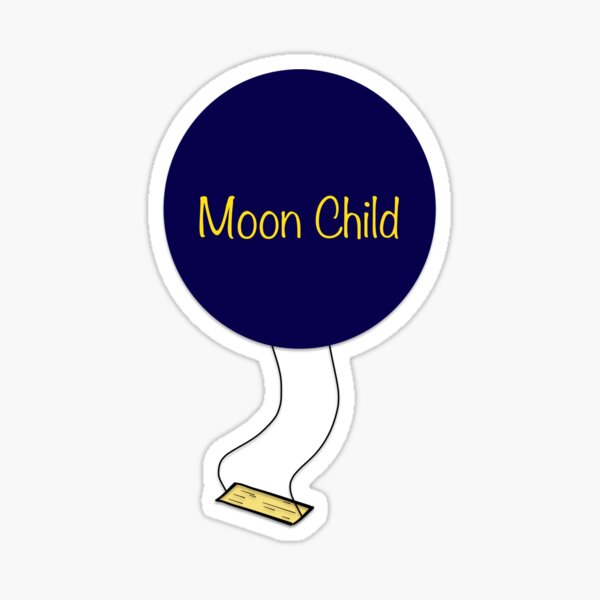 "Moon Child" Sticker for Sale by Thee-Artist1 | Redbubble