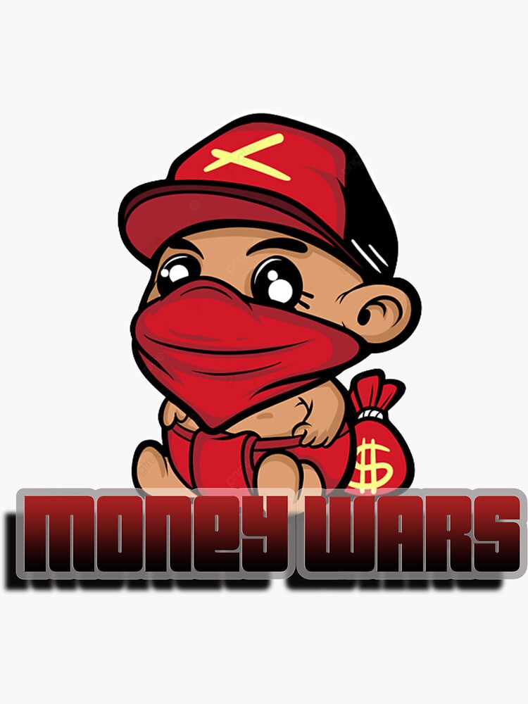 "Money Wars Shirt" Sticker for Sale by BoggyFlow | Redbubble