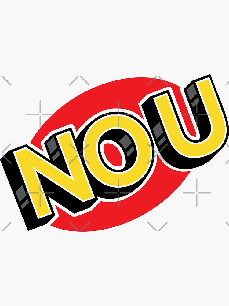 "No U Uno Logo" Sticker for Sale by IAmRalp | Redbubble
