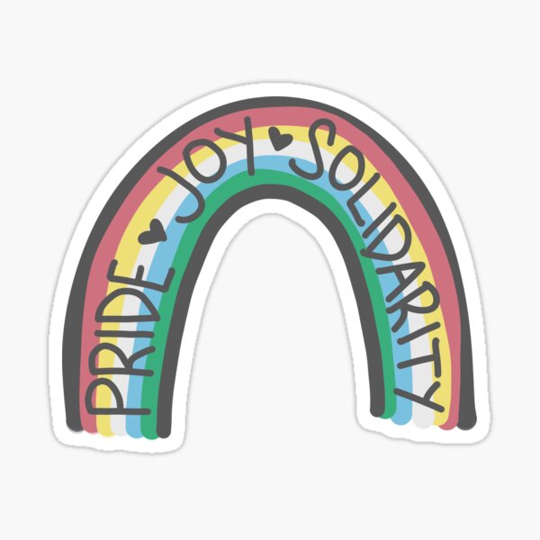"Disability Pride Flag Rainbow (Pride, Joy, Solidarity)" Sticker for ...