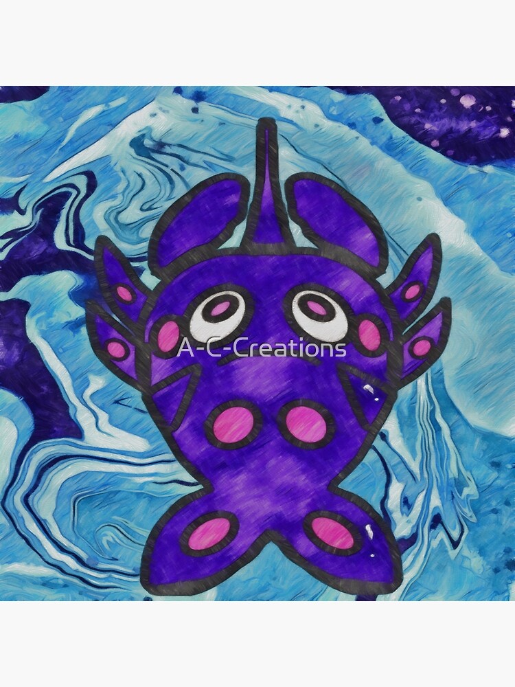 "Digital Water Creature Sammy" Poster for Sale by A-C-Creations | Redbubble
