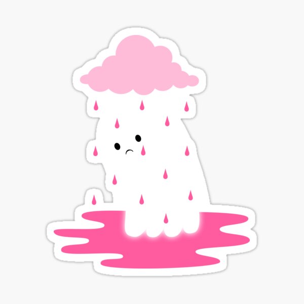"Sad Ghost" Sticker for Sale by HughAndWest | Redbubble