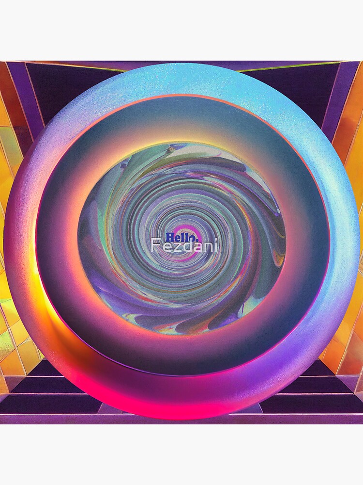 "Hello. (Look closer) retro aesthetic" Sticker for Sale by Fezdani ...