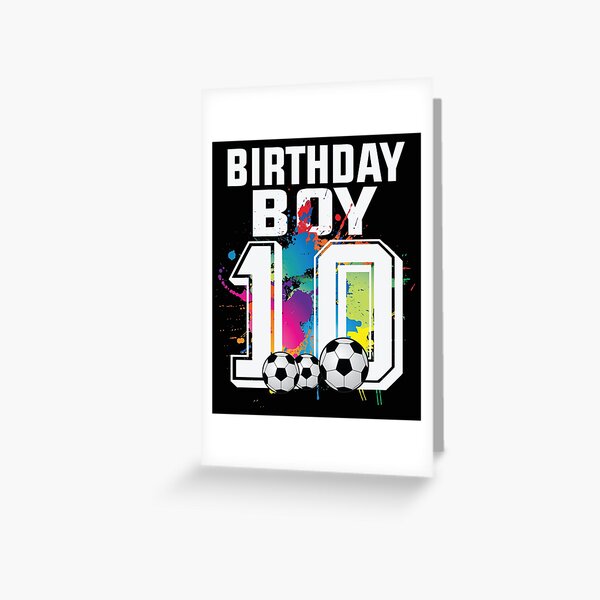 "10th birthday soccer , personalised 10th birthday soccer" Greeting ...