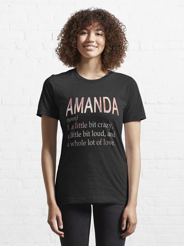 "Amanda Girl Name Definition" T-shirt for Sale by Alexmdast | Redbubble ...