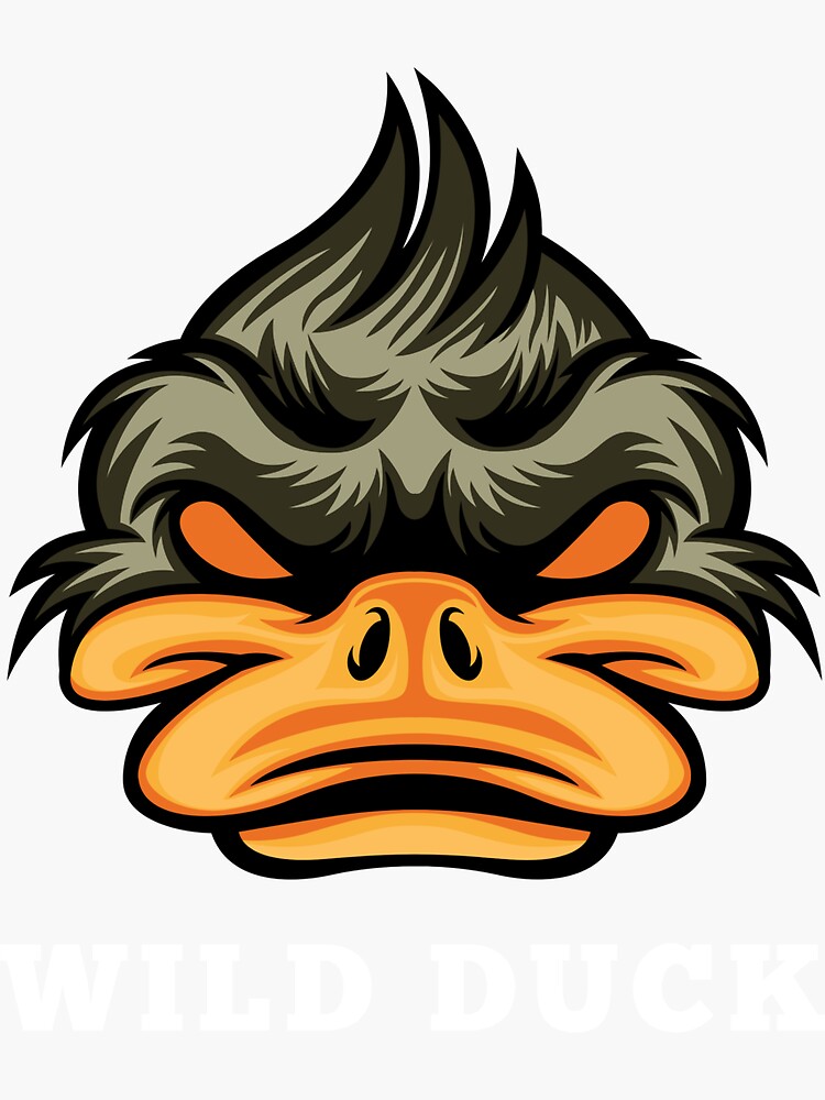 "Angry Duck" Sticker for Sale by Art-Echo | Redbubble