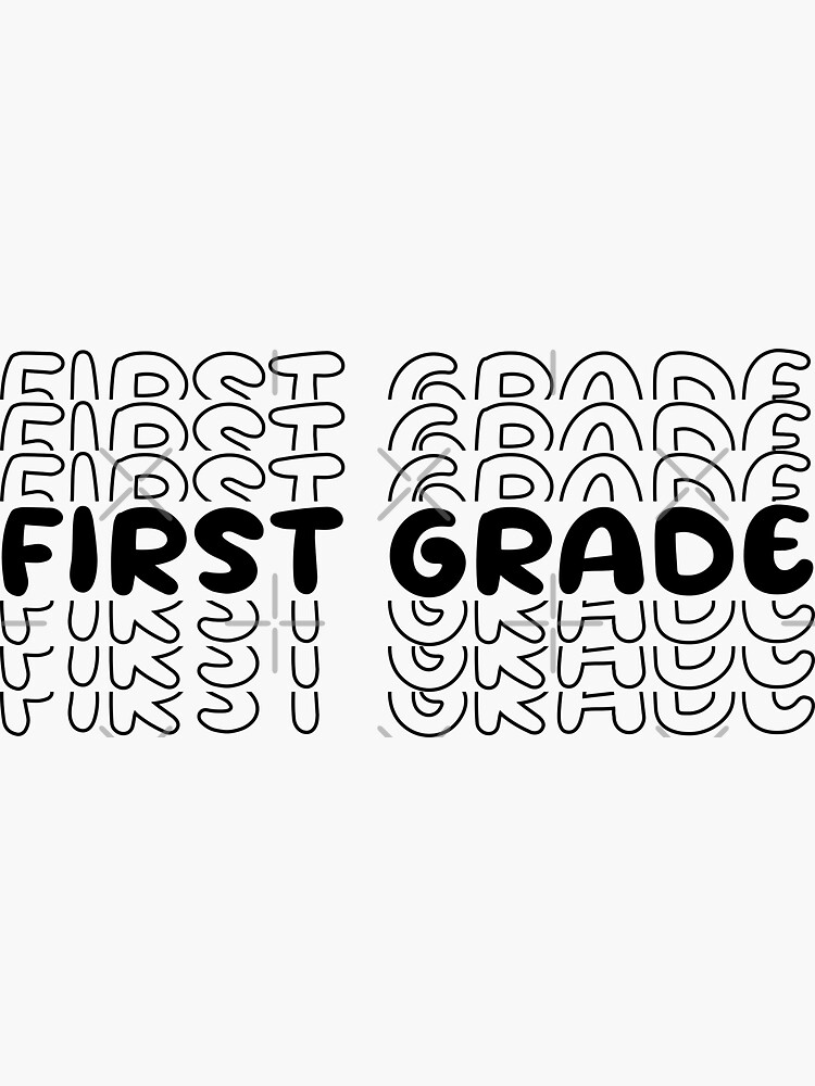 "Team First grade" Sticker for Sale by TheCoolPhantom | Redbubble