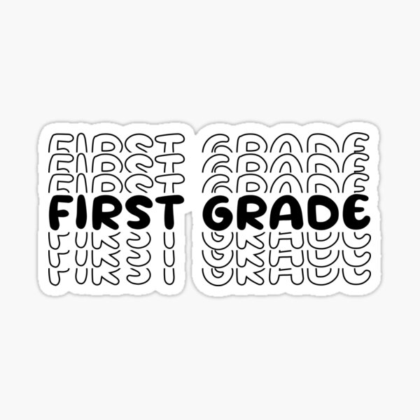 "Team First grade" Sticker for Sale by TheCoolPhantom | Redbubble
