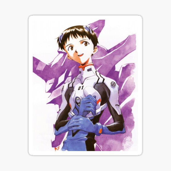"Shinji Ikari" Sticker for Sale by taroxstudio | Redbubble