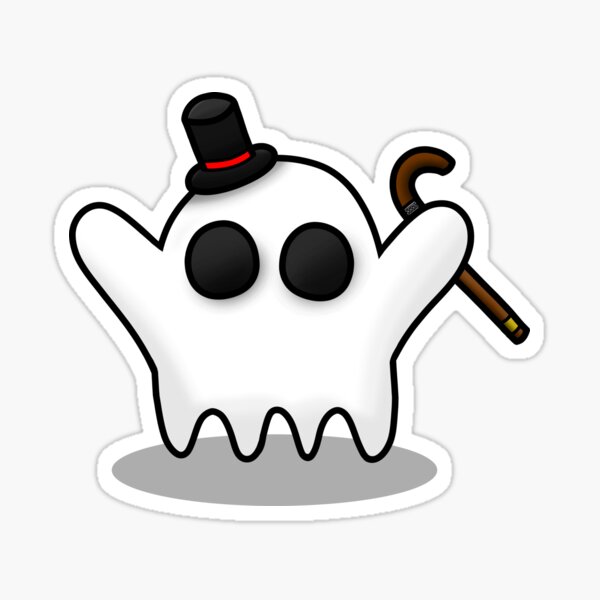 "Dapper Ghost" Sticker for Sale by LuccaAguiar84 | Redbubble