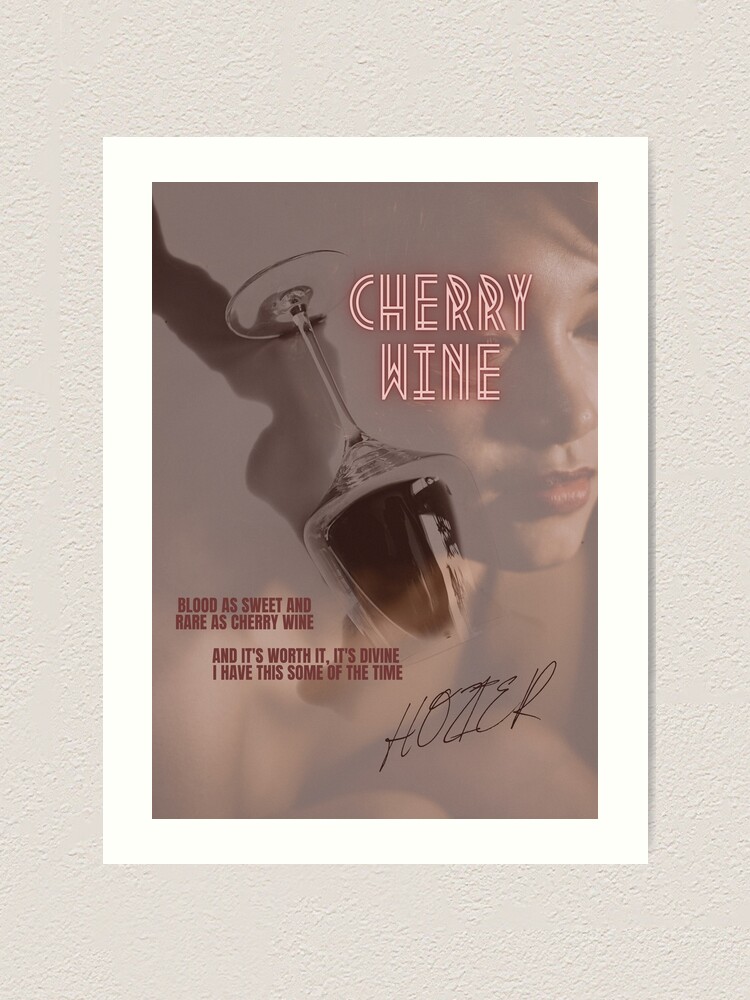 "Cherry Wine Hozier Vintage Music Poster Red" Art Print for Sale by RoseScoutDesign | Redbubble