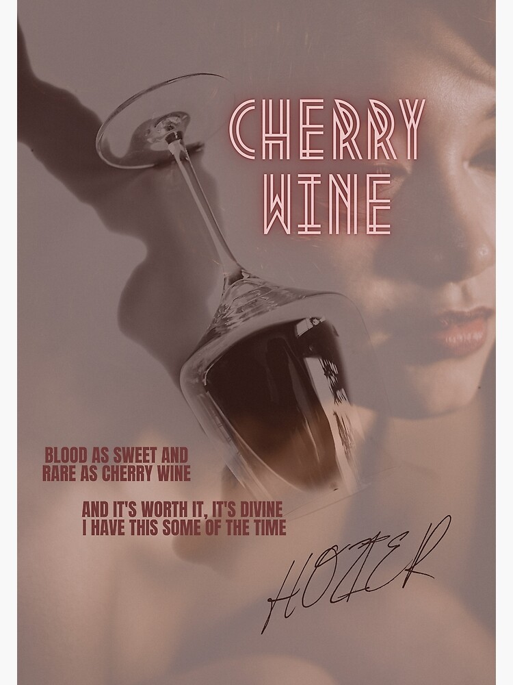 "Cherry Wine Hozier Vintage Music Poster Red" Art Print for Sale by RoseScoutDesign | Redbubble