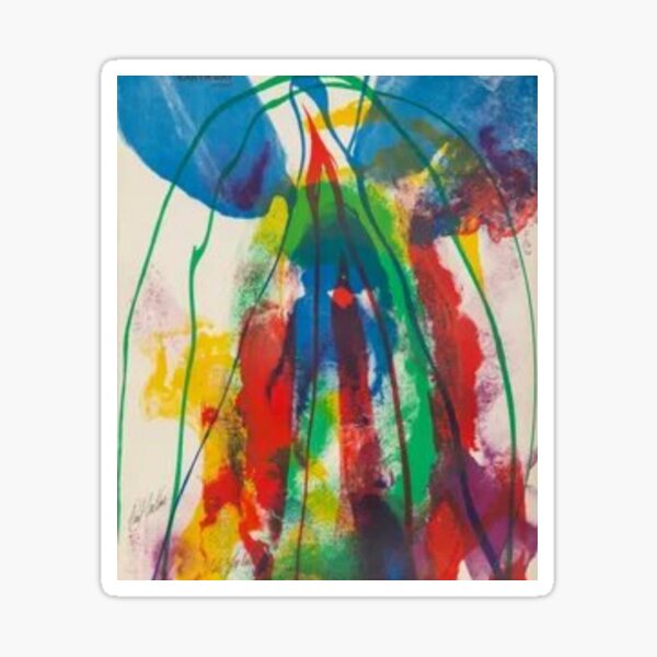 "Composition by paul jenkins art & artist " Sticker for Sale by Golido ...