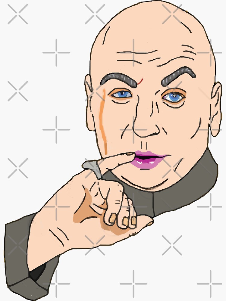 "Dr. Evil - Austin Powers" Sticker for Sale by swagster9 | Redbubble