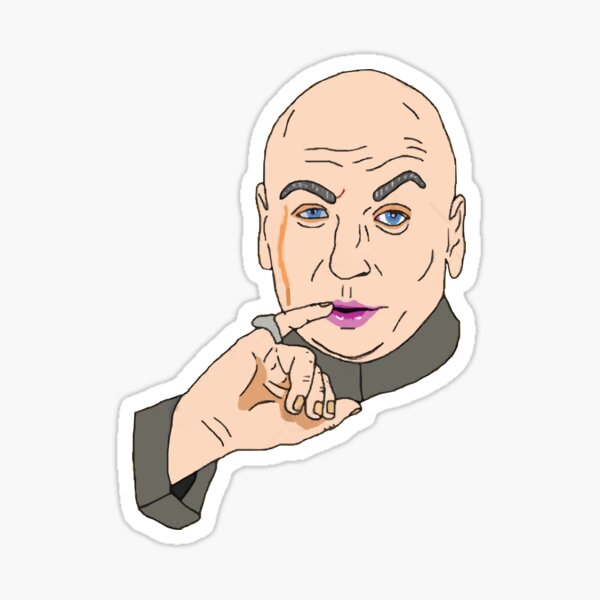 "Dr. Evil - Austin Powers" Sticker for Sale by swagster9 | Redbubble